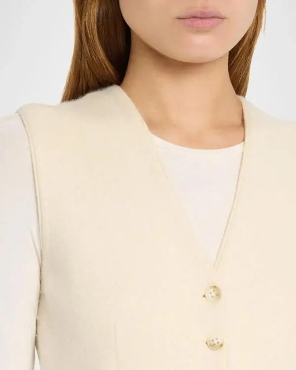 Guest In Residence Tailored Cashmere Vest