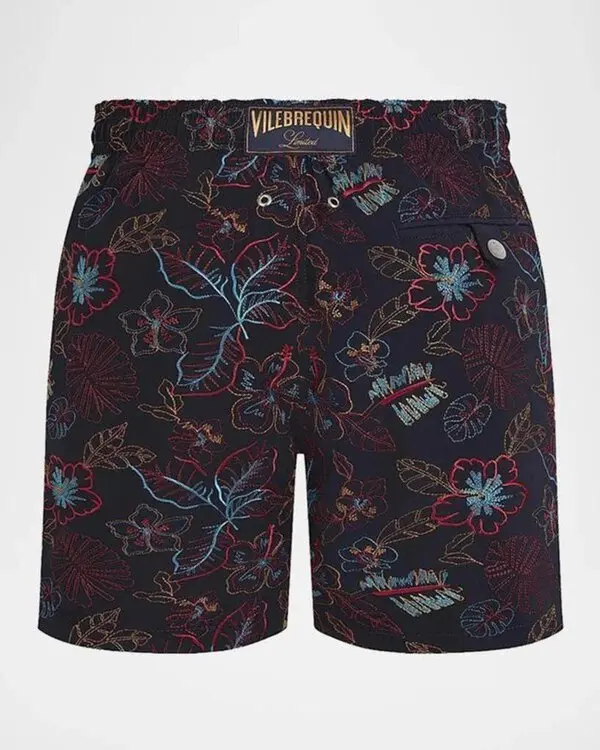 Vilebrequin Apos;s Mistral Embroidered Swim Trunks