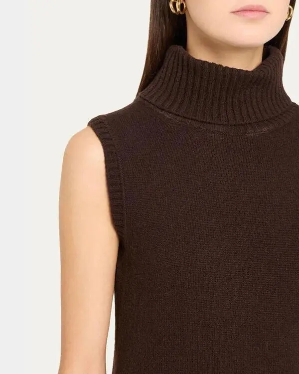 Veronica Beard Mazzy Cashmere Turtleneck Tank