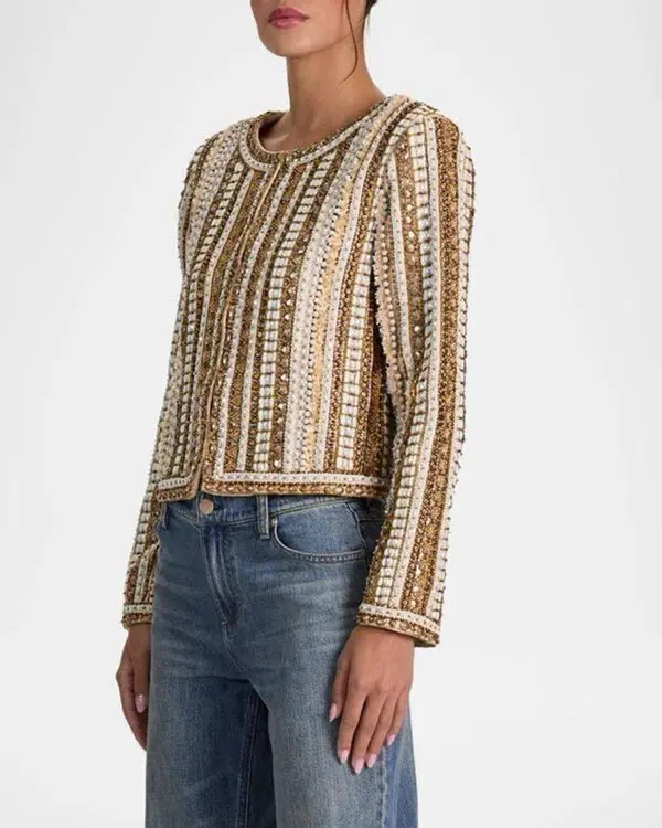 Alice + Olivia Kidman Embellished Jacket
