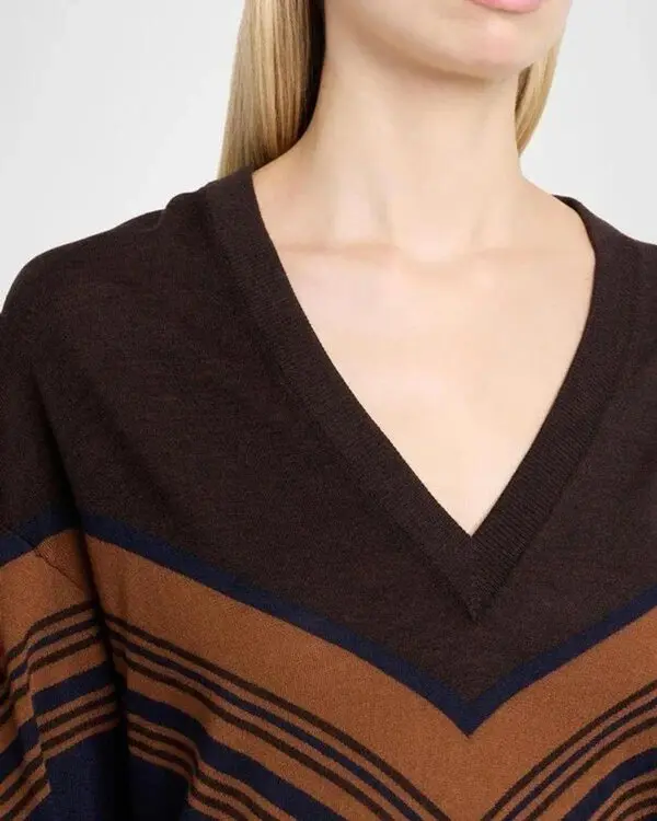 A.L.C. Nicole Chevron Wool Sweater - Butterscotch