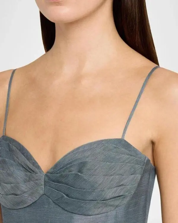 Zimmermann Ascent Tucked Midi Dress - Deco Blue