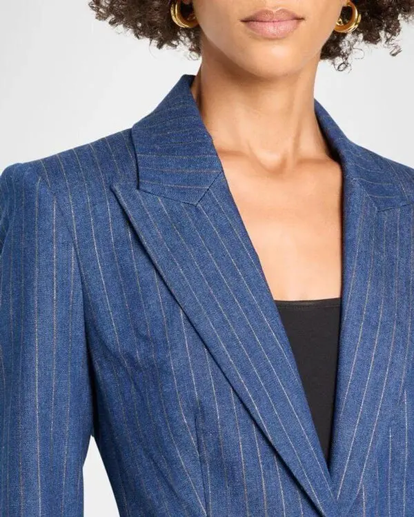 Veronica Beard Naira Striped Dickey Jacket - Medium Ind