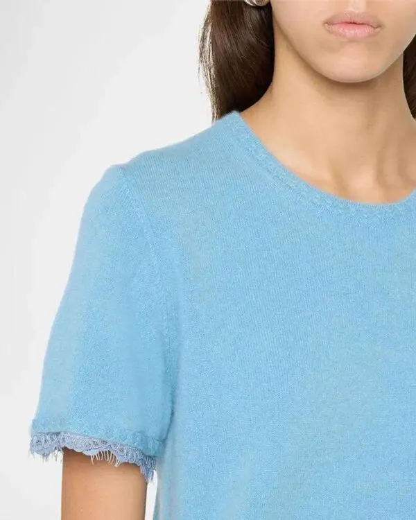 Tanya Taylor Dailey Cashmere Short-sleeve Sweater