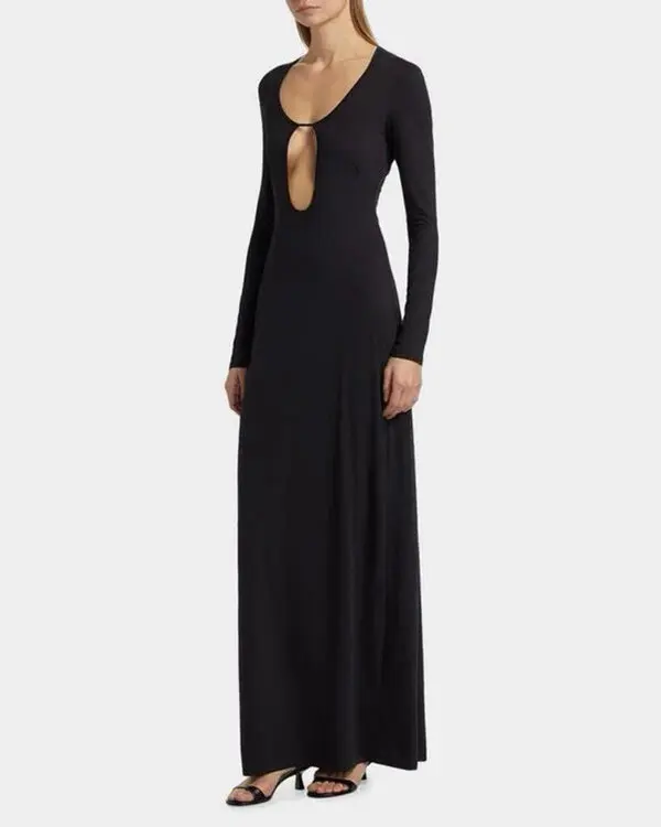 Kiki De Montparnasse Echauffe Cut-out Long-sleeve Gown