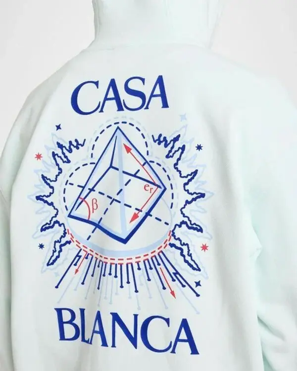 Casablanca Apos;s Graphic Cotton Zip-front Hoodie