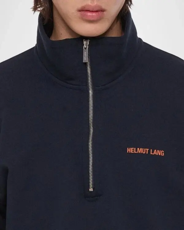 Helmut Lang Apos;s Logo Cotton Sweatshirt