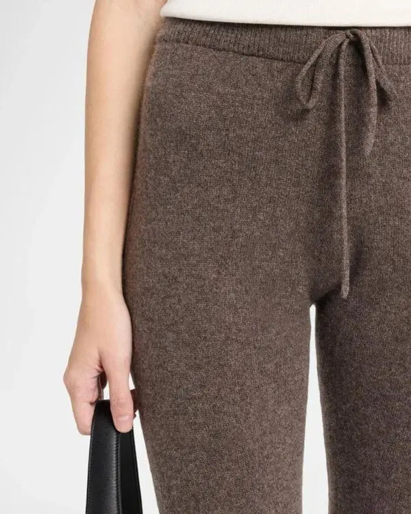 Simone Rocha Cashmere Rib Skinny-leg Joggers - Peat/jet
