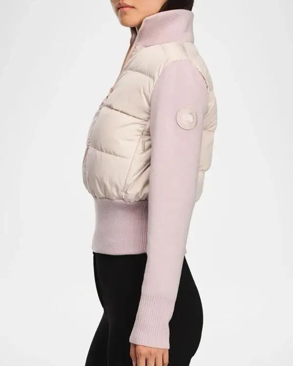 Canada Goose Hybridge Wide Quilt Knit Jacket - Lucent Ros