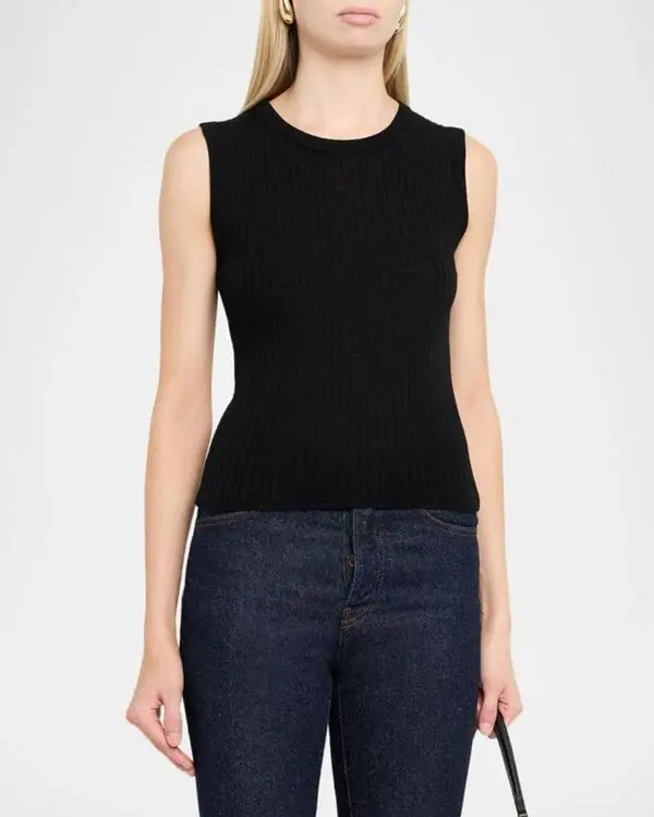 A.L.C. Mick Ribbed Wool-blend Top