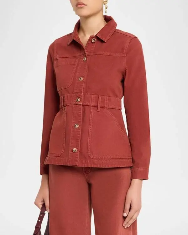 Veronica Beard Anzu Twill Utility Jacket