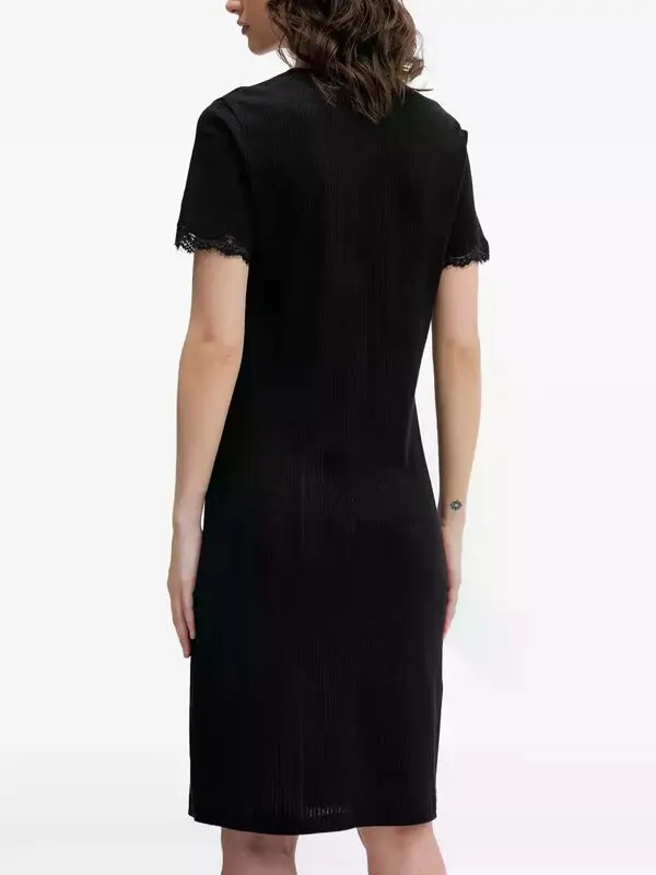 Emporio Armani Lace-trim Ribbed Nightdress