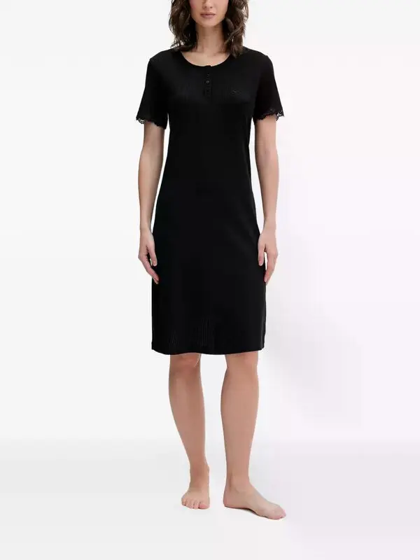 Emporio Armani Lace-trim Ribbed Nightdress
