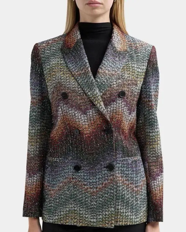Missoni Textured Chevron Blazer
