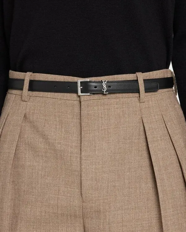 Saint Laurent Apos;s Cassandre Leather Belt