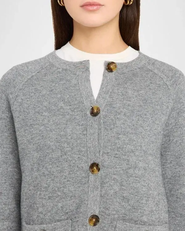 Veronica Beard Elwood Merino Wool-cashmere Cardigan