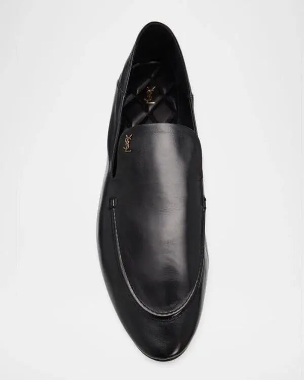 Saint Laurent Apos;s Leather Collapsible-heel Loafers