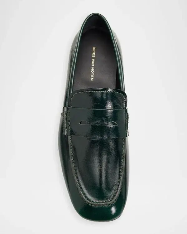 Dries Van Noten Leather Penny Loafers