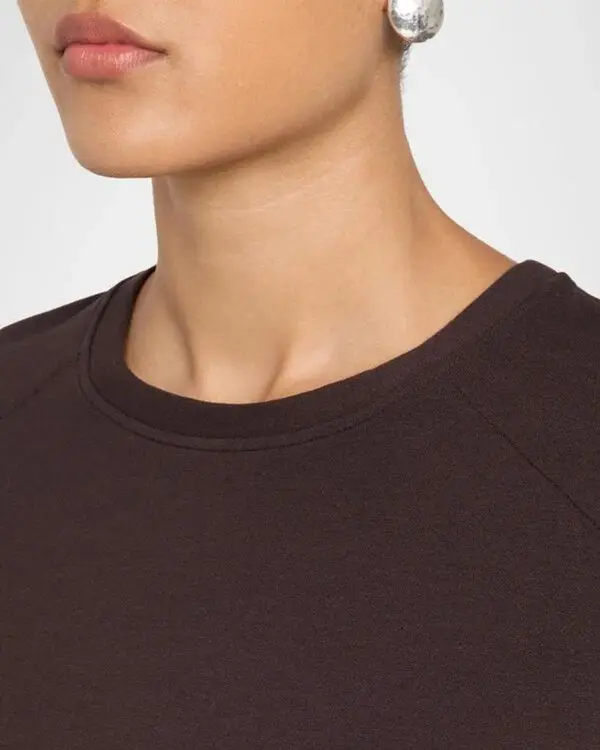 Majestic Filatures French Terry Crop Crewneck Sweatshirt