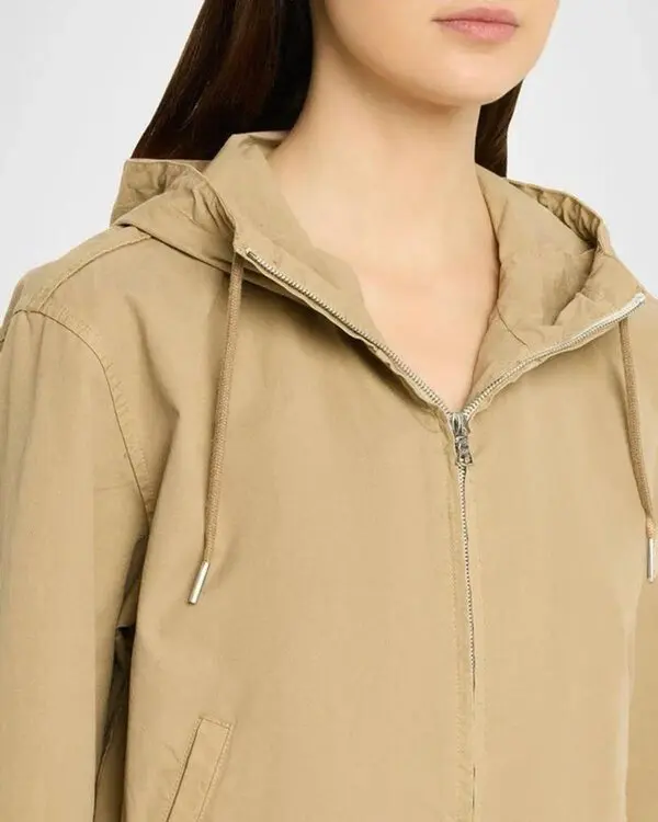 NILI LOTAN Clyde Hooded Cotton Windbreaker - Solstice