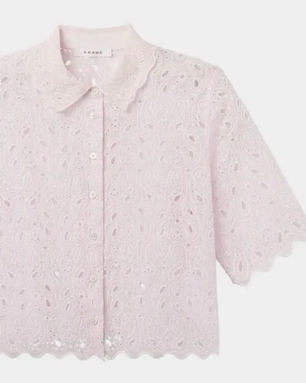 FRAME The Paisley Eyelet Shirt