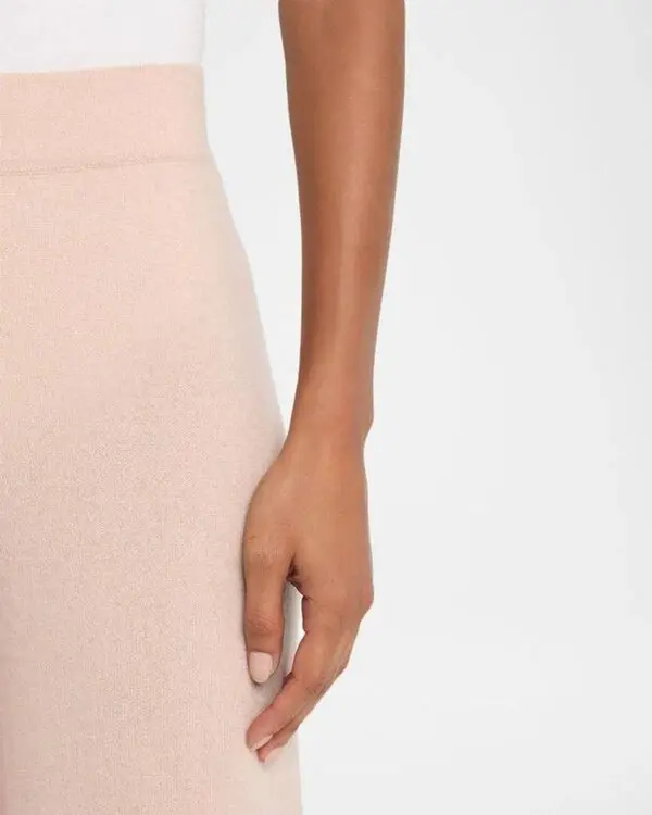 Neiman Marcus Cashmere Straight-leg Pants - Quartz