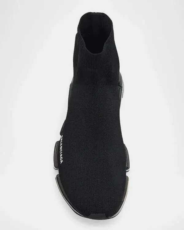 Balenciaga Apos;s Speed 2.0 Clear-sole Knit Runner Sneakers