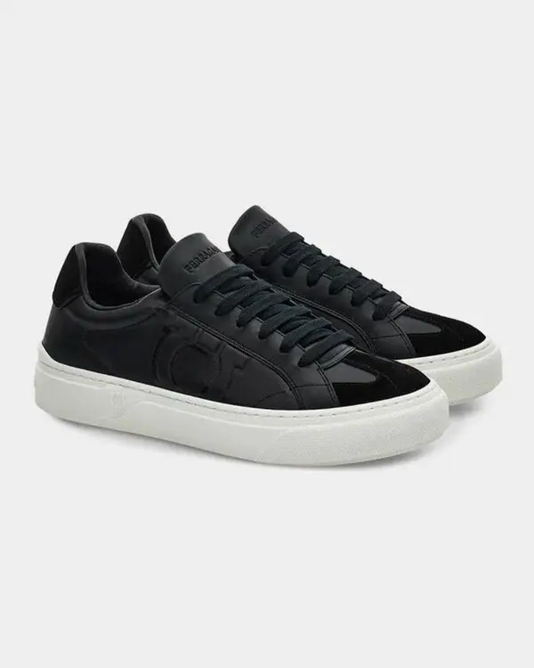 FERRAGAMO Apos;s Gancini Leather Low-top Sneakers