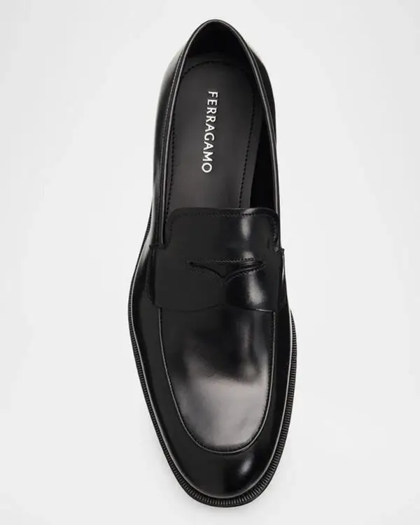 FERRAGAMO Apos;s Touring Originali Leather Penny Loafers
