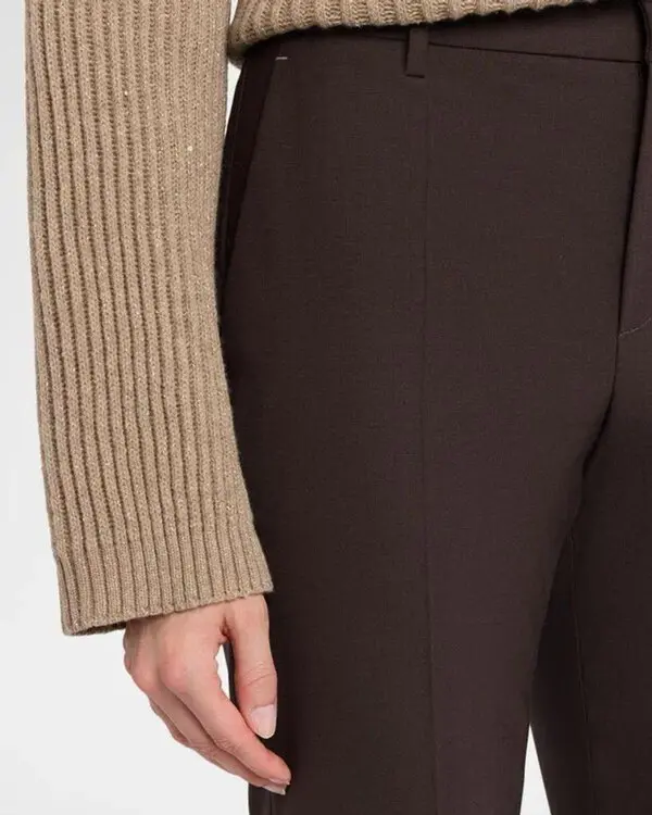 Brunello Cucinelli Wool Slim-leg Split Hem Pants