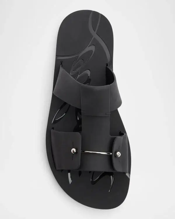 CHRISTIAN LOUBOUTIN Apos;s Zakouski Flat Rubber Sandals