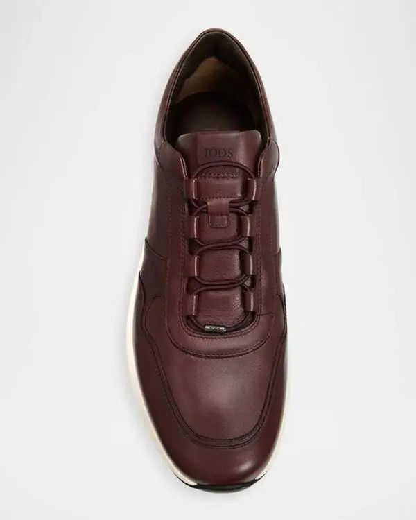 TOD & APOS;S Apos;s Elastic Drawstring Leather Sneakers