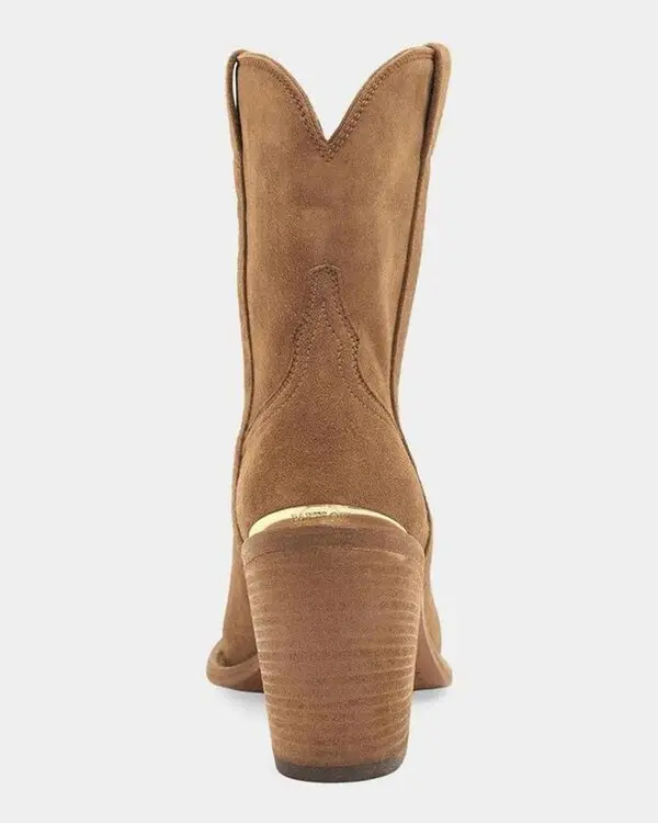 Partlow 90mm Leigh Anne Suede Ankle Boots - Brown