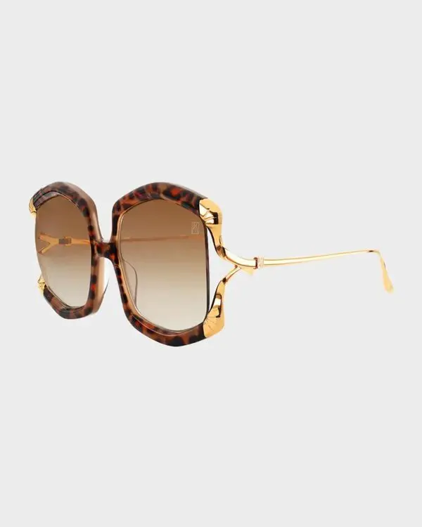 Anna-Karin Karlsson La Vie En Rose Square Sunglasses