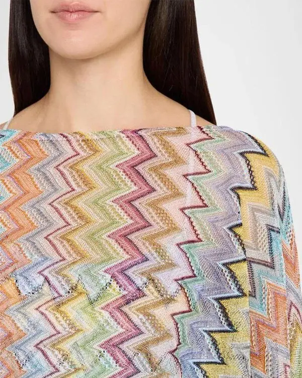 Missoni Zig Zag Knit Coverup Top