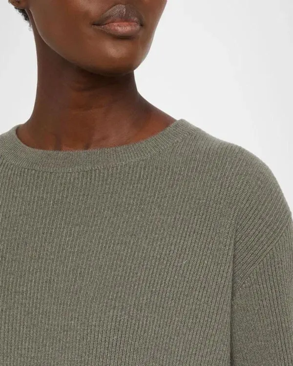 Brunello Cucinelli Cashmere Rib Crewneck Sweater