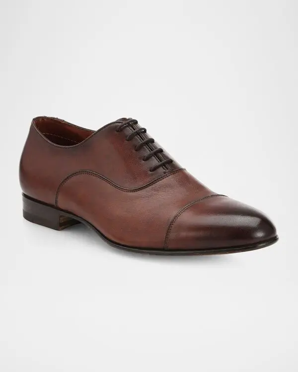 Santoni Apos;s Darian Leather Oxfords