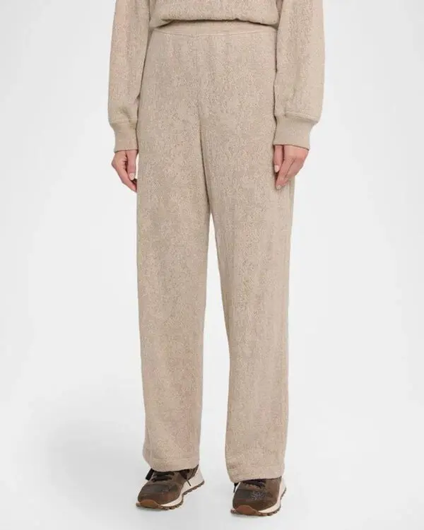 Brunello Cucinelli Jersey Lace Pointelle Knit Pants