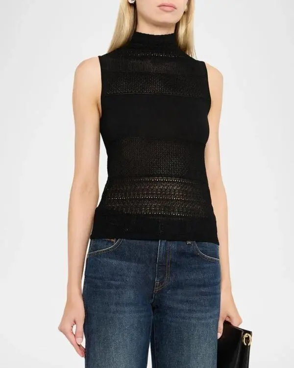 Rag & Bone Mira Knit Mock-neck Top