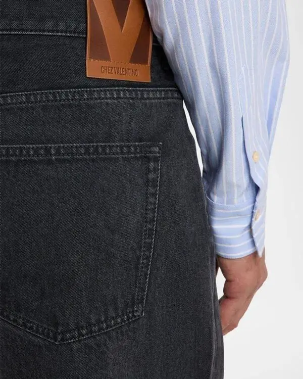 Valentino Garavani Apos;s Grey Denim Straight Leg Jeans