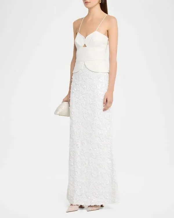 Acler Femme Fatale Pryde Column Maxi Dress