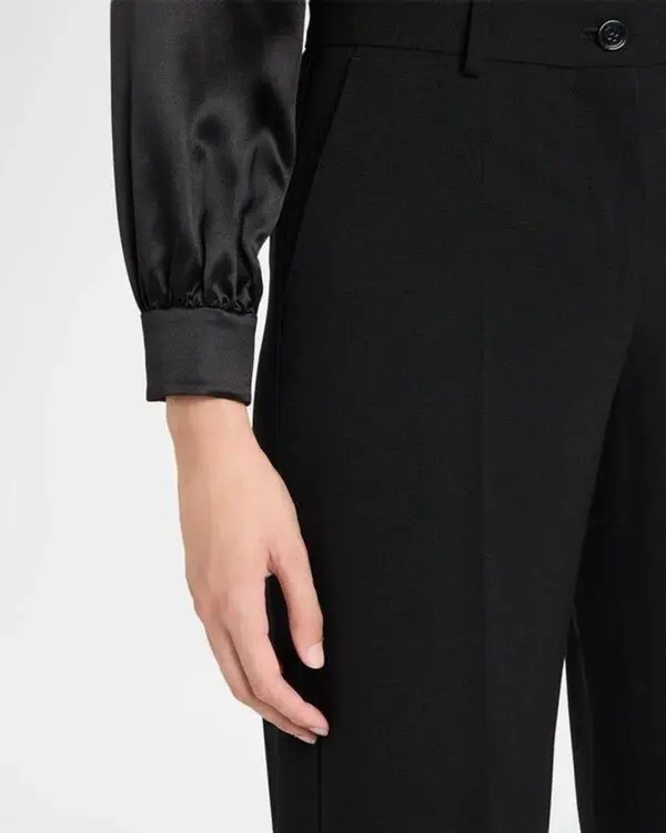 Dolce & Gabbana Micro Canette Straight-leg Trousers - Nero