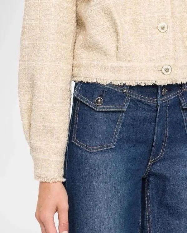 Ramy Brook Wendy Cropped Boucle Jacket