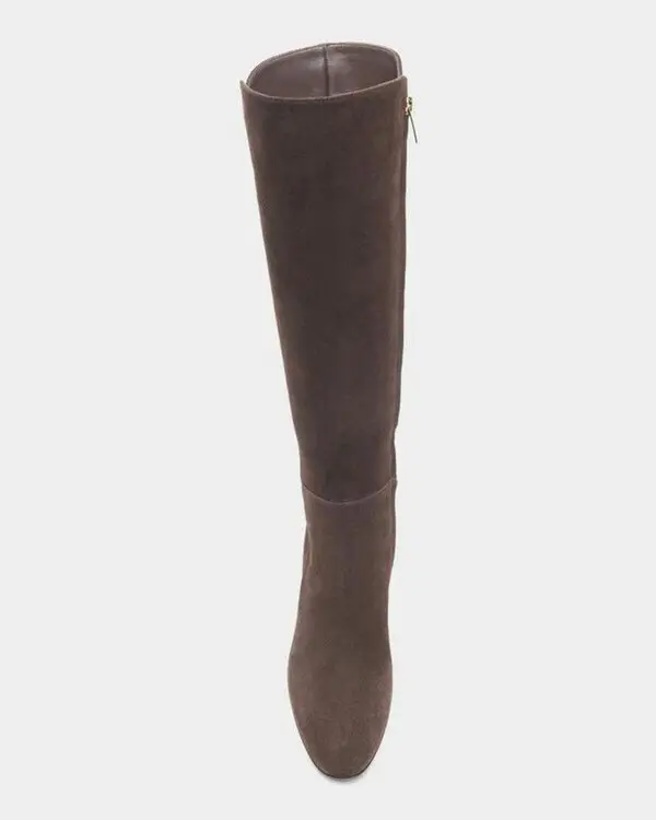 GIANVITO ROSSI 85mm Suede Knee-high Boots - Caml