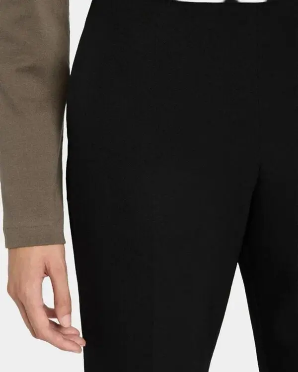 THE ROW Cyril Wool Slim-leg Pants - Black