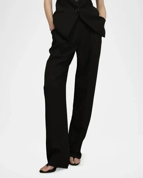 Veronica Beard Kenneth Straight-leg Pants