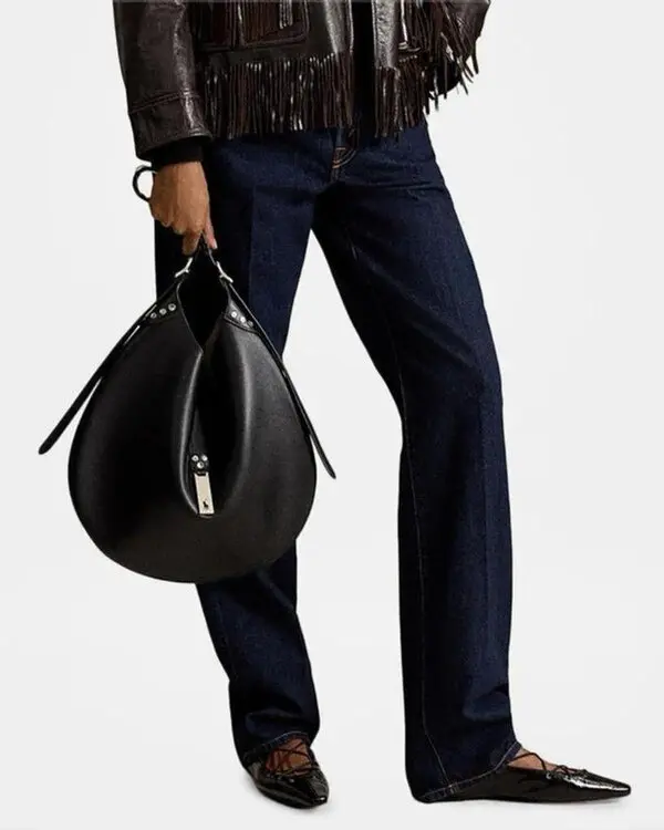 Polo Ralph Lauren Relaxed Straight-leg Denim Jeans - Cassis Was