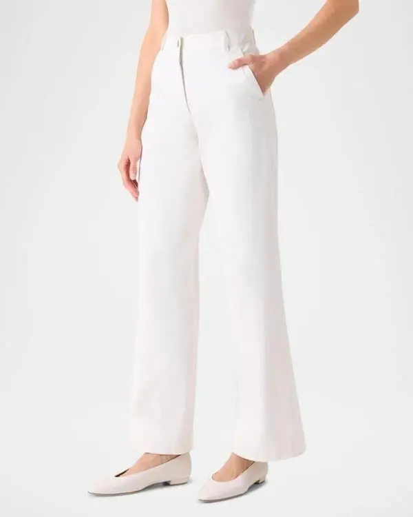Akris Finnian Wide-leg Denim Pants