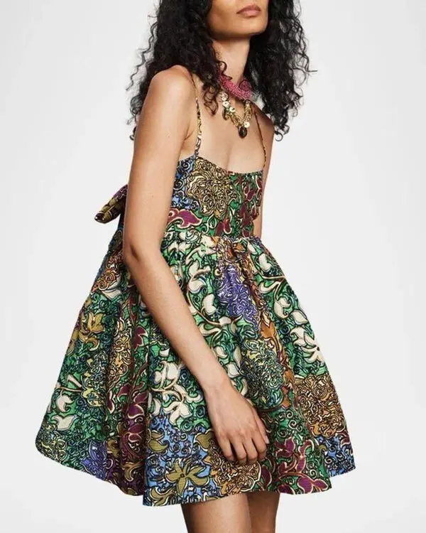 ALEMAIS Marine Babydoll Mini Dress