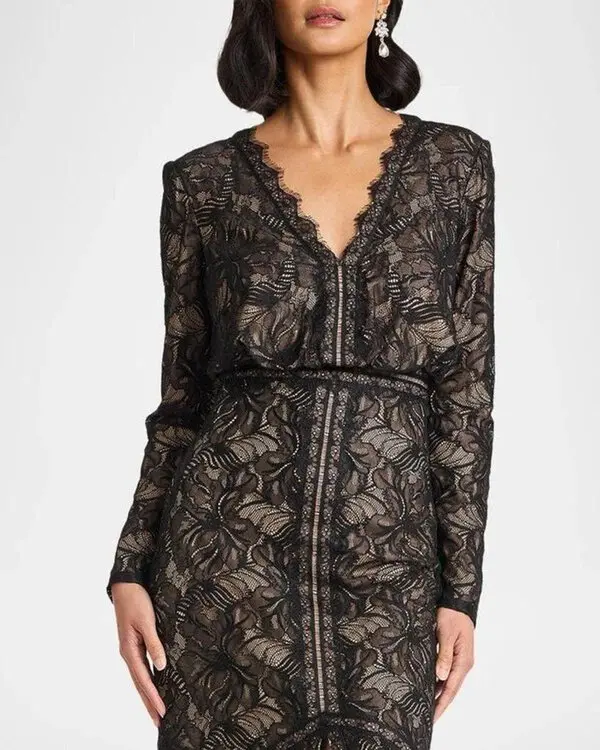 Tadashi Shoji Floral Lace Gown